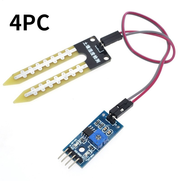 4PC DIY Smart Car Smart Electronics Soil Moisture Hygrometer Detection ...