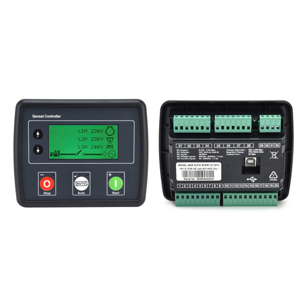 Generator Controller Self‑Starting LCD Display 3‑Phase Mains Detection ...