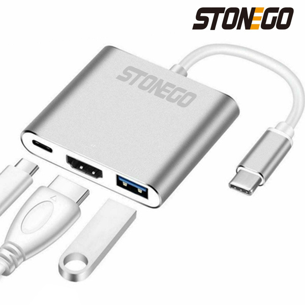 STONEGO 4K Type C Adapter Digital Multiport Hub Type C to Video ...