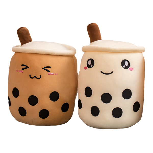 25-70cm cute cartoon Fruit bubble tea cup shaped pillow with suction ...