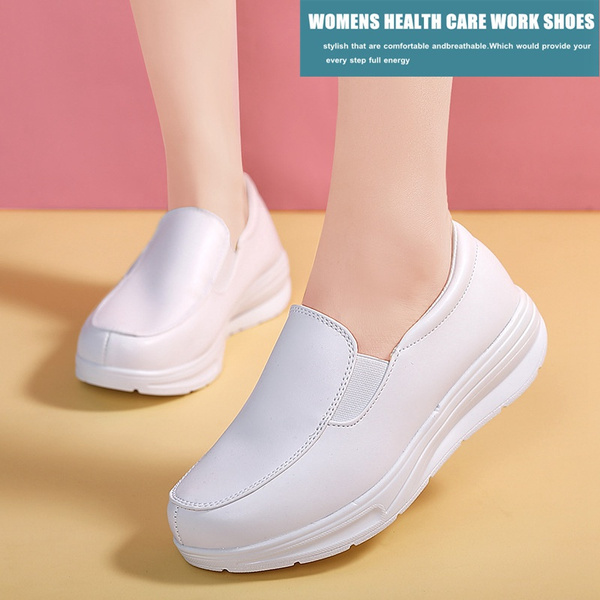Women's Work Nursing Shoes Slip-on Nurse Healthcare Shoes Slip ...