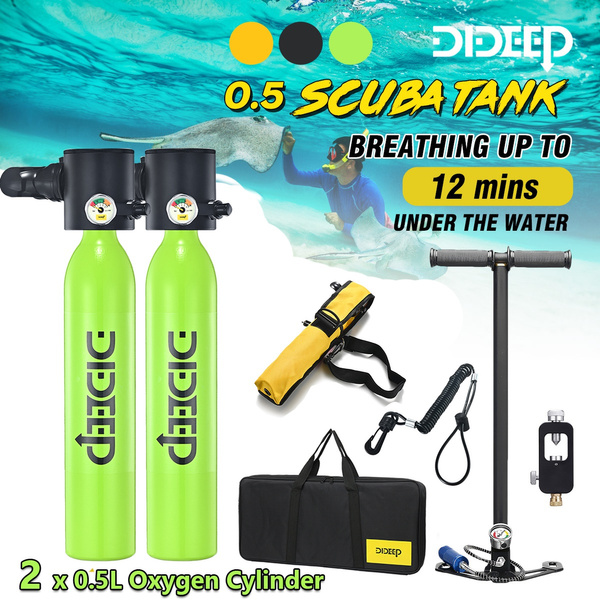 Mini 0.5L Scuba Tank Dive Air Cylinder Oxygen Cylidner 12 Minutes ...