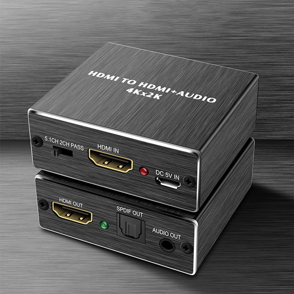 4K X 2K Audio Extractor Stereo Extractor Converter Optical TOSLINK ...