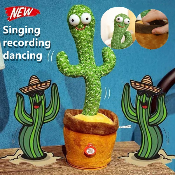 Funny Cactus Dolls Sing Dance Learn To Talk Holiday Decorations ...
