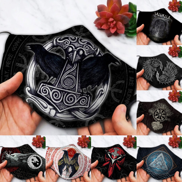 Viking Raven Face Mask Viking's Tree of Life Nose Mask Viking Symbol ...