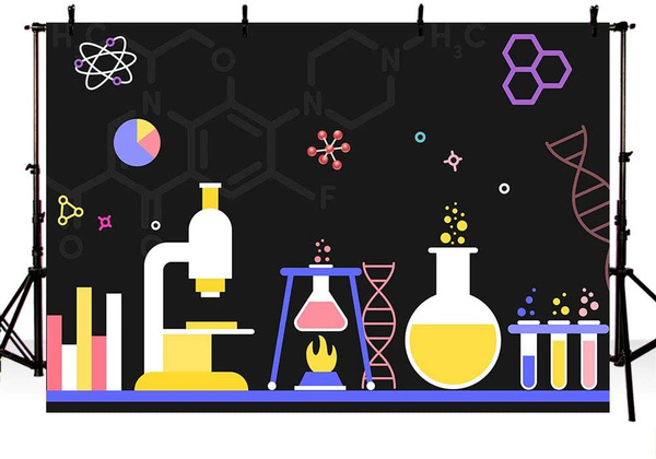 Science Party Decorations Photo Studio Background Birthday Party Decor ...
