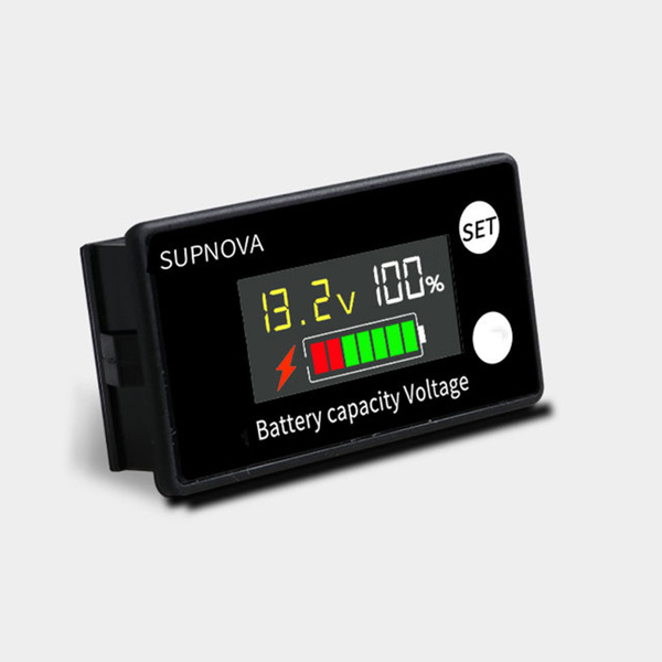 LCD Battery Capacity Monitor Gauge Meter Lead Acid Battery Status ...