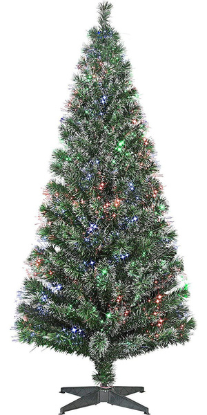 YEMODO 6.0ft Christmas Tree Prelit Optical Fiber Colorful Lights ...