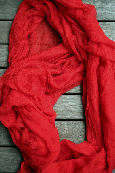 Red Gauze Fabric Cheesecloth Table Runner with Bonus Green Runner Both ...