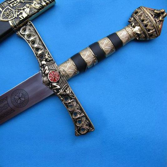 Mio Cid Anointed Knights Templar Golden Sword Scabbard Totem Engraving ...