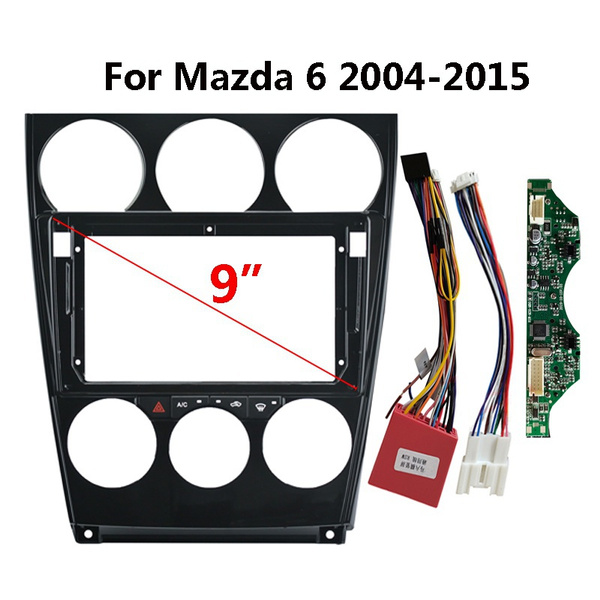Double Din Car Radio Fascia For Mazda 6 2004-2015 Auto Stereo Dash ...