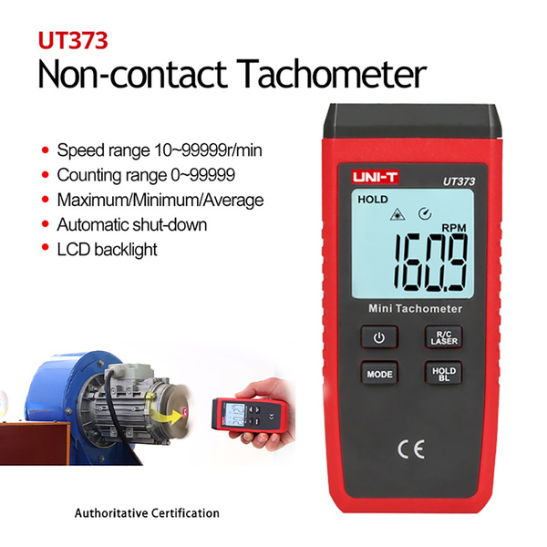 UT373 speed gun Digital Laser Handheld Tachometer Single Trigger Auto ...