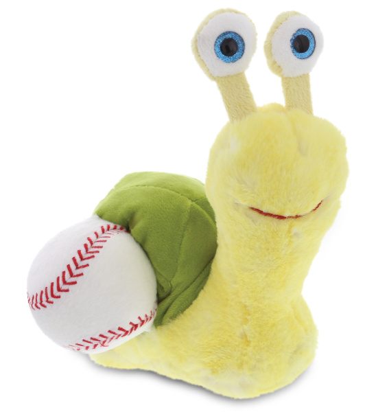 DolliBu Yellow Snail Stuffed Animal with Soft Baseball Plush Toy - 9 ...