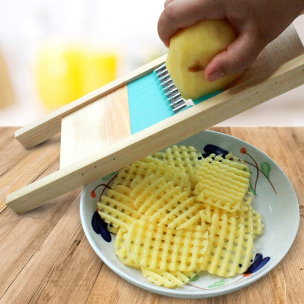Potato Grid Slicer Vegetable Carrot Fruit Corrugated Net Chopper Cutter ...
