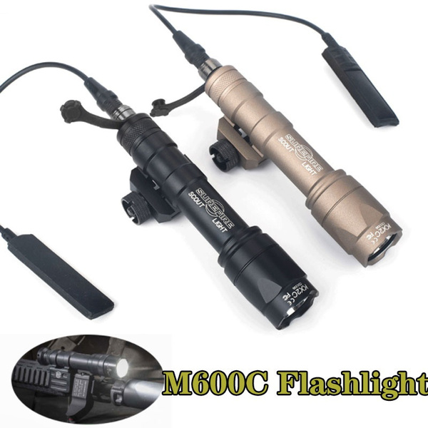 Tactical M600C Scout Light Tactical LED Mini Flashlight 20mm Picatinny ...