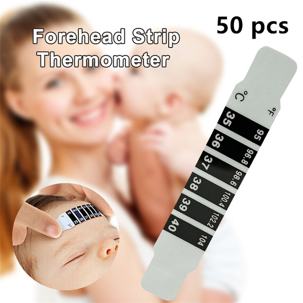 20/30/50pcs Forehead Thermometer Fever Scan Strip for Baby Child Adult ...