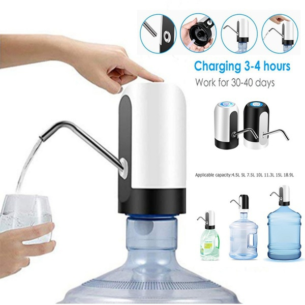 Home Office Outdoor Water Bottle Pump Portable Electric Water Dispenser ...