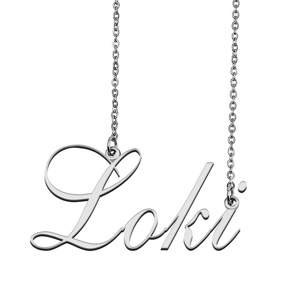 Loki Name Necklace for Loki Friends | Wish