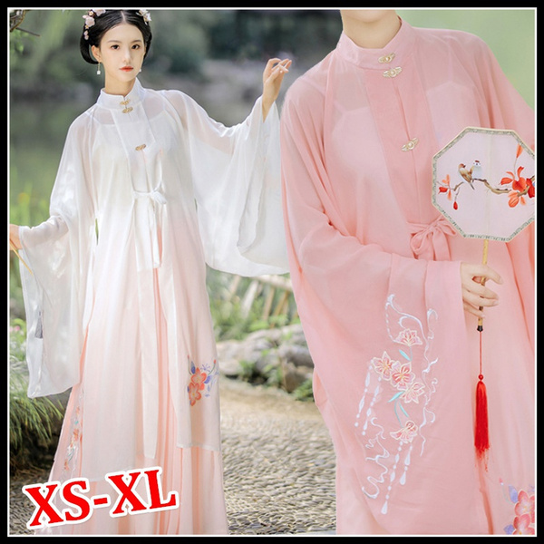 Hanfu Women Chinese Traditional Pink Hanfu Dress Women Dance Costume ...