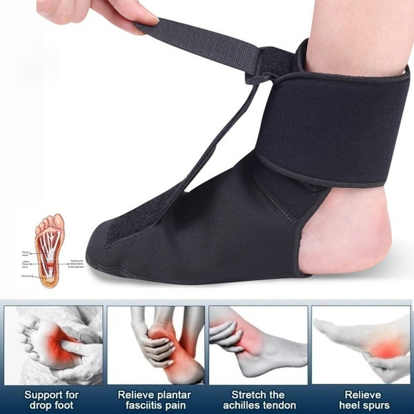 Adjustable Foot Drop Orthotic Brace Plantar Fasciitis Night Splint ...