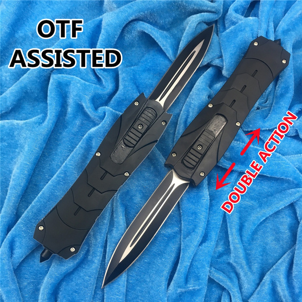 OTF Spring Assisted Double Action Knife Tactical Survival Rescue EDC ...