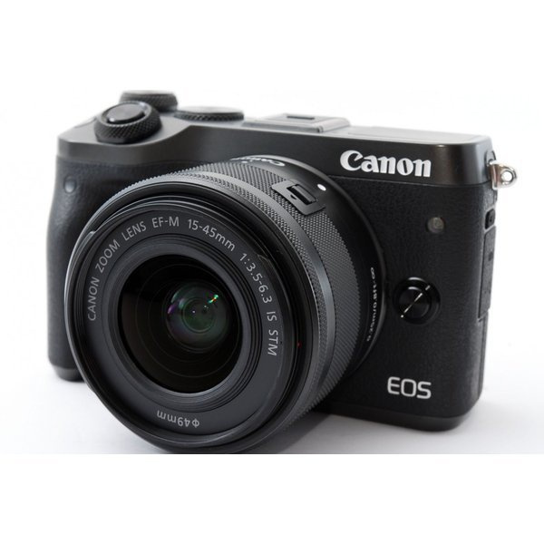 Pre-Owned Canon CANON EOS M6 Lens Kit Black Beauty Product 8GB SD Card ...
