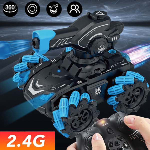 2.4G Rc Car Toy 4Wd Water Bomb Tank Rc Toy Shooting Competitive Gesture Controlled Tank Remote ...