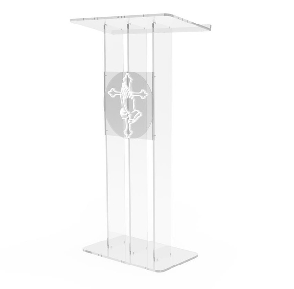 Clear Acrylic Podium Transparent Church Pulpit Plexiglass Lectern ...