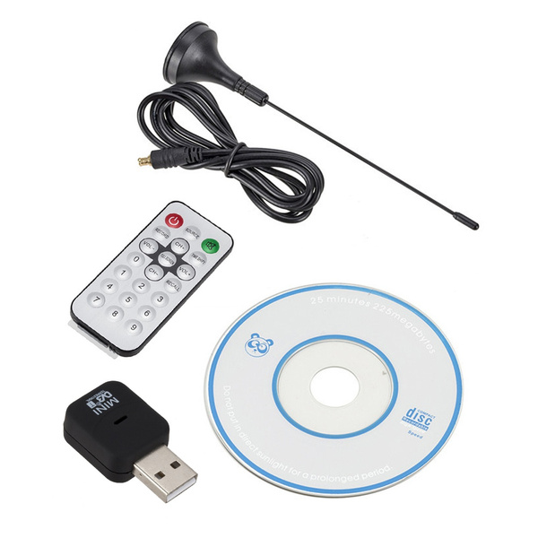 Mini Digital TV Stick Indoor SDR+DAB+FM DVB-T Tuner Antenna Wireless ...