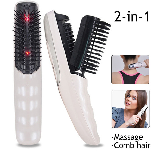 Hair Growth Care Electric Comb, Wireless Infrared Ray Massage Comb ...