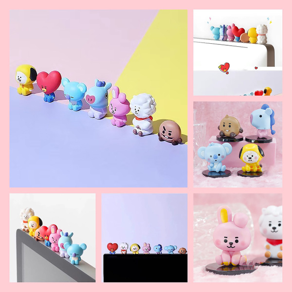 Kpop Cute Bts BT21 Doll Toy Bangtan Boys PVC Character Figure Doll Bts ...