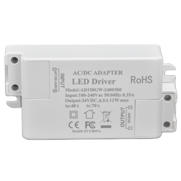 12W LED Driver Low Voltage Constant Current LED Power Supply ...