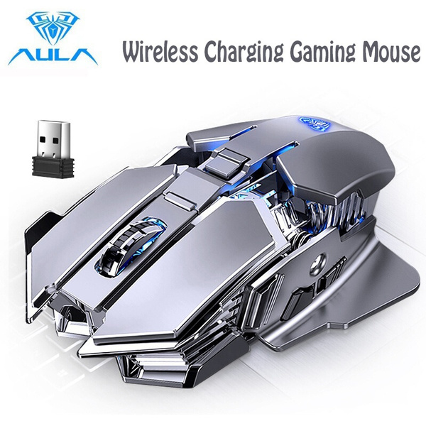 AULA SC300 Wireless Rechargeable Mouse 4-Color RGB Gaming Mouse ...