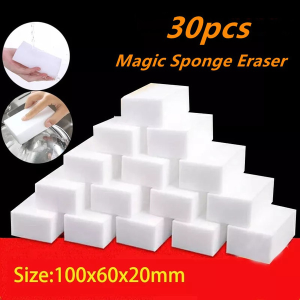 30Pcs/set White Sponge Magic Sponge Eraser Cleaner Multi-functional ...