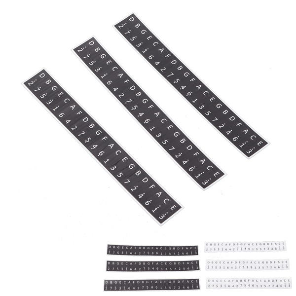 Kalimba Note Stickers, Thumb Piano Key Sticker 5 X 0.7in for the 17‑key ...