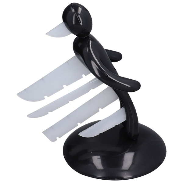 Black Human Body Knife Holder Plastic Knife Block Hollow Stab Body ...