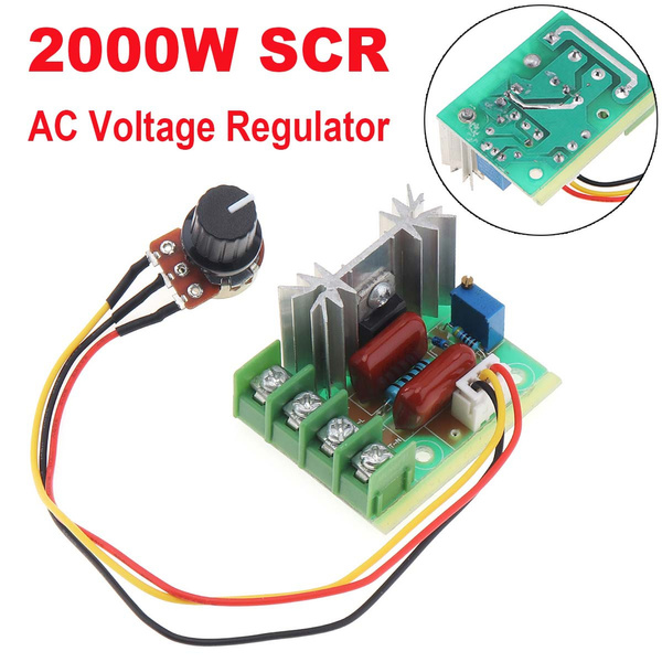 AC Voltage Regulator 2000W 220V Motor Speed Controller Brushless ...