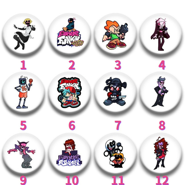 12 Style Friday Night Funkin Delicate Pins Design Decorate Birthday ... 12 Style Friday Night Funkin Delicate Pins Design Decorate Birthday ...