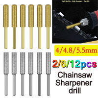 2/6/12pcs Gold/Silver 4/4.8/5.5mm Diamond Coated Cylindrical Burr ...