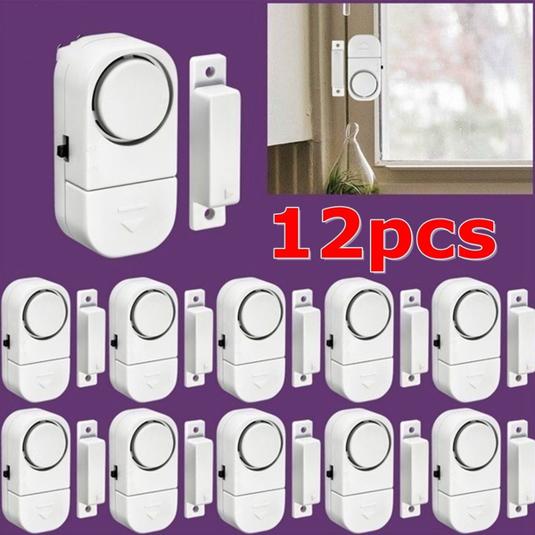 12pcs Wireless Home Window Door Magnetic Sensor Entry Burglar Security ...