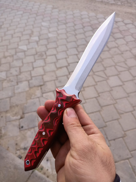 Custom Werzalit Handle Fairbairn Sykes Dagger Knife With Pocket Sheath ...