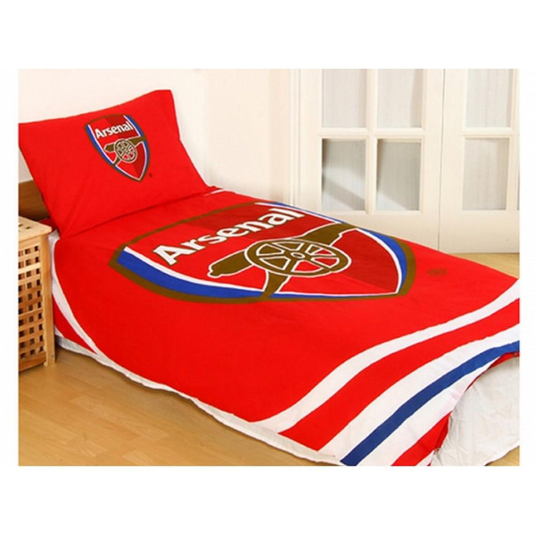Arsenal FC Pulse Reversible Duvet And Pillow Case Set | Wish