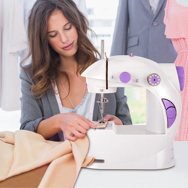 Portable Household Electric Sewing Machine Mini Manual Sewing Machine W ...