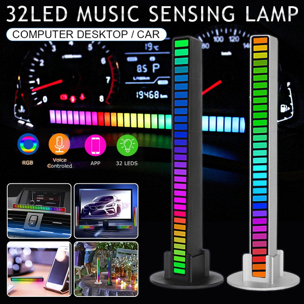 LED RGB Car Interior USB Atmosphere Light Strip Music Rhythm Lamp APP ...