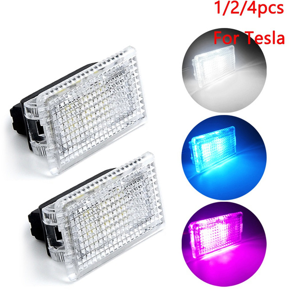 1/2/4Pcs Ultra Bright LED Light Bulbs Kit Trunk Frunk Light For Tesla ...