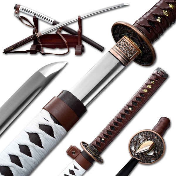 Hand-grinding Katana Full Tang Extremely Sharp Japanese Samurai Sword ...