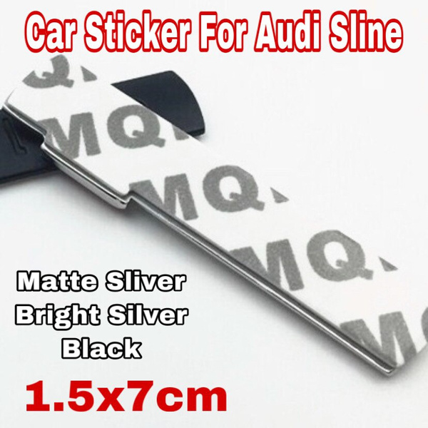 3D Metal S Line Logo Sticker Car Badge SLine Emblem Racing For Audi A3 ...