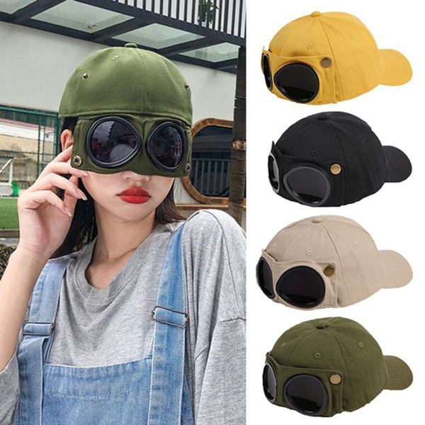 Aviator Hat Men Woman Version of The Trendy Glasses Cap Sunglasses ...