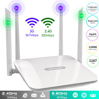 AC1200 High Power Wifi Router,2.4&5GHz Dual Band Gigabit Wireless WiFi ...