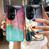 Luxury Ultra-thin Starry Sky Series Tempered Glass Back Phone Case for ...